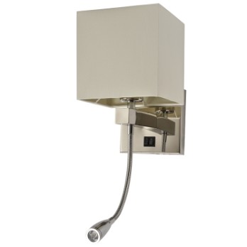 Hotel Bedside Wall Lamp with Gooseneck Reading Light - Hotel Lighting ...